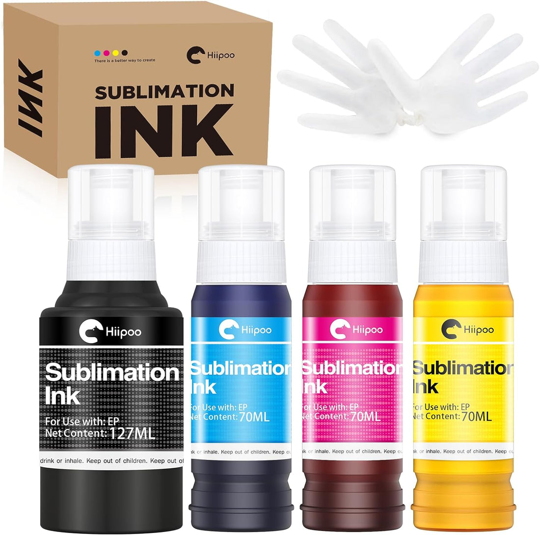Hiipoo Sublimation Ink Fit for Supertank Inkjet Printer ET-2400 ET-272