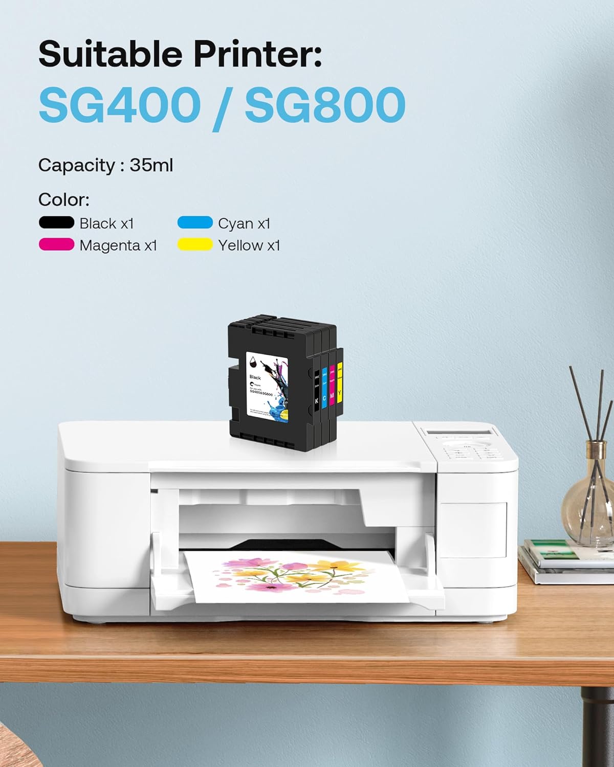 Hiipoo SG500 SG1000 Sublimation Ink Cartridge Compatible with Sawgrass